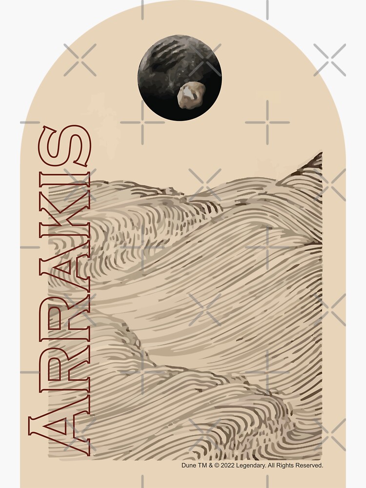 "The Dunes of Arrakis" Sticker by oko-designs | Redbubble