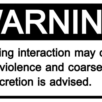 "Viewer Discretion is Advised" Sticker for Sale by sperraton | Redbubble