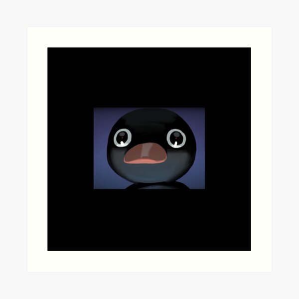 " Terrified Pingu Meme" Art Print for Sale by fredlaxer | Redbubble