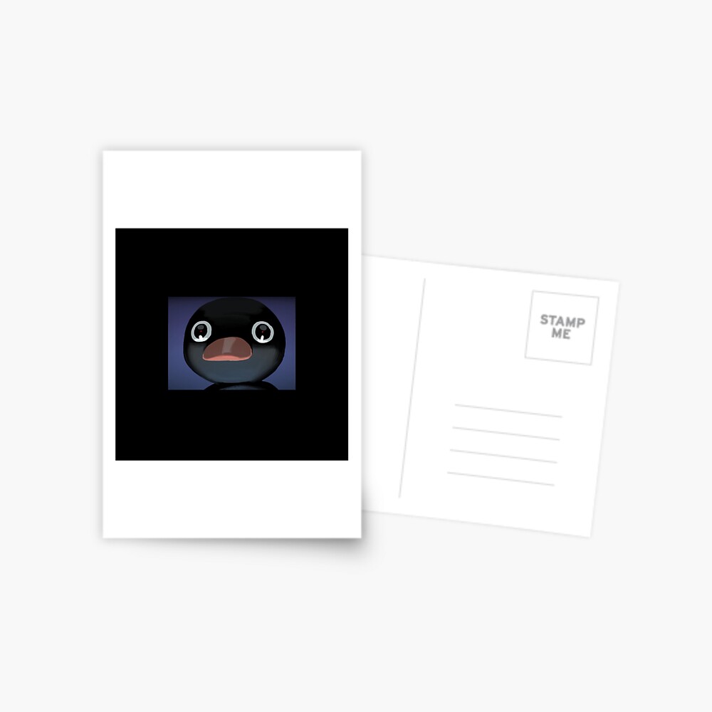 " Terrified Pingu Meme" Postcard by fredlaxer | Redbubble