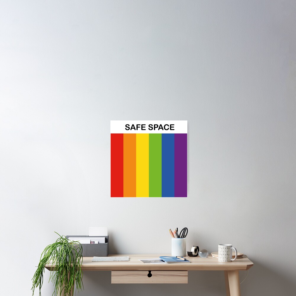 "Pride Allyship - LGBTQ Safe Space" Poster for Sale by IdeasForArtists ...