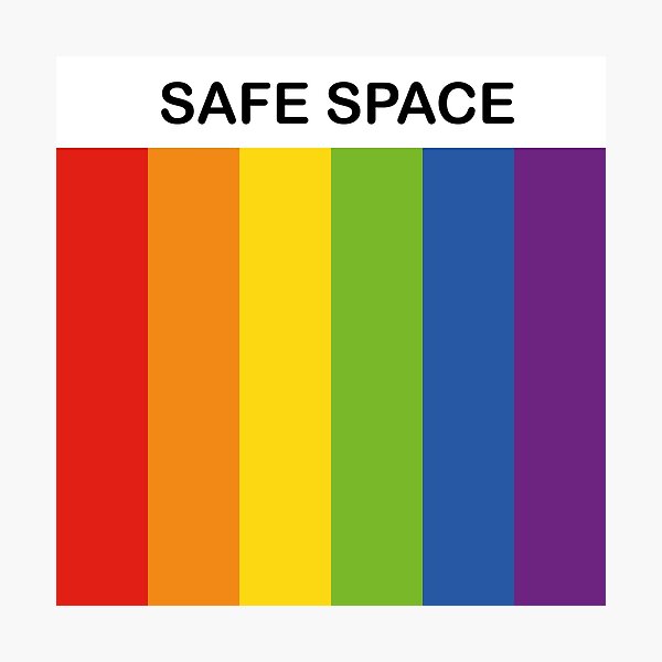 "Pride Allyship - LGBTQ Safe Space" Photographic Print for Sale by ...