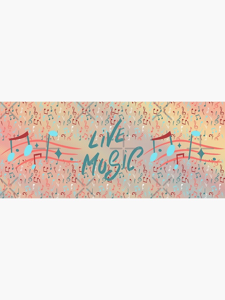 "Live Music Notes " Poster for Sale by WhatThePublicWa | Redbubble
