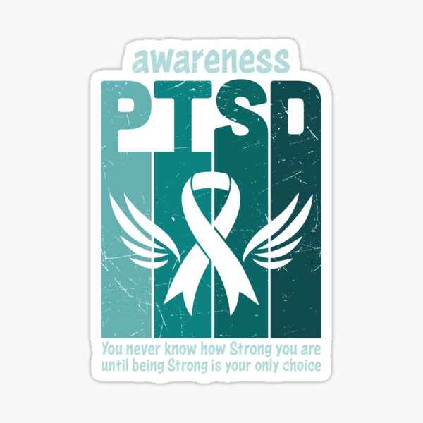 "PTSD Awareness Month - Strength Ribbon" Sticker for Sale by Optix ...