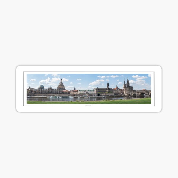 "Dresden Panorama" Sticker by Richardwareham1 | Redbubble