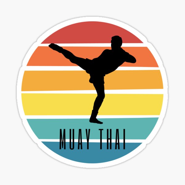 "Muay Thai fighter" Sticker for Sale by lamranidesign | Redbubble