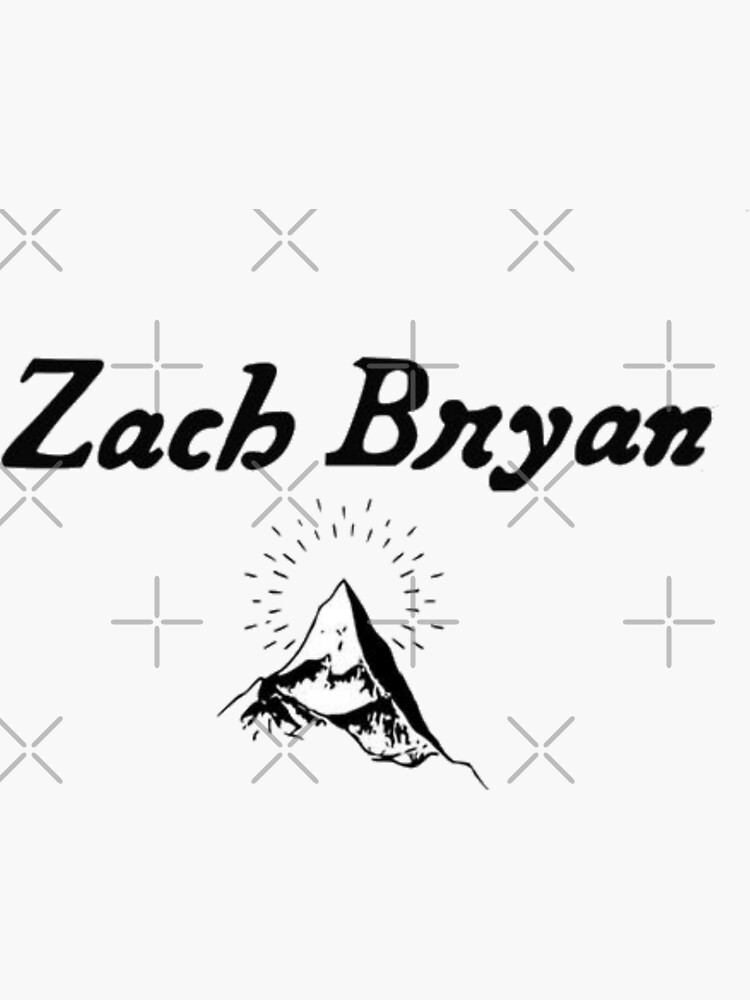 "Zach bryan " Sticker for Sale by SCARLUX | Redbubble