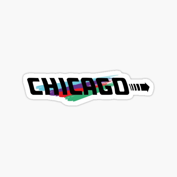 "CHICAGO" Sticker for Sale by denicalive | Redbubble