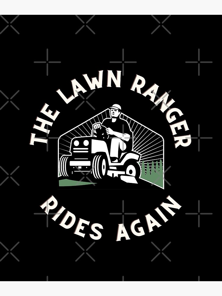 Póster «The Lawn Ranger Rides Again- Lawn Tractor Mowing» de ...