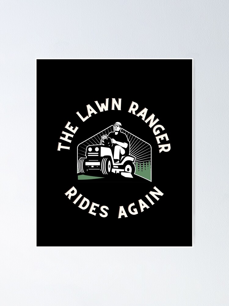Póster «The Lawn Ranger Rides Again- Lawn Tractor Mowing» de ...