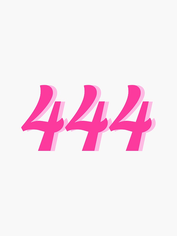 "444 angel numbers" Sticker by kaileebreezy21 | Redbubble