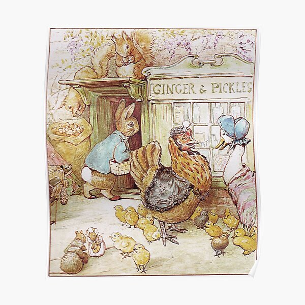 "The Tale of Ginger and Pickles (1909) - Beatrix Potter" Poster for ...