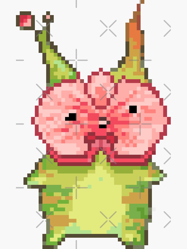 "Cute Orchid korok | Pixel Art" Sticker by ArtsyMelon | Redbubble