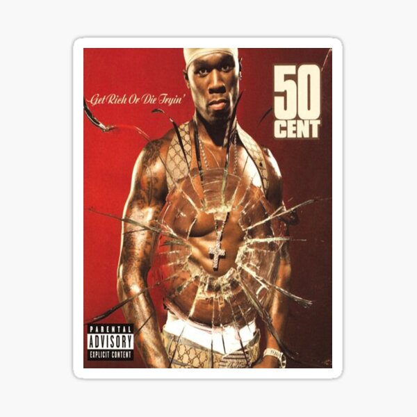 "50 cent album cover" Sticker for Sale by hcusackn03 | Redbubble