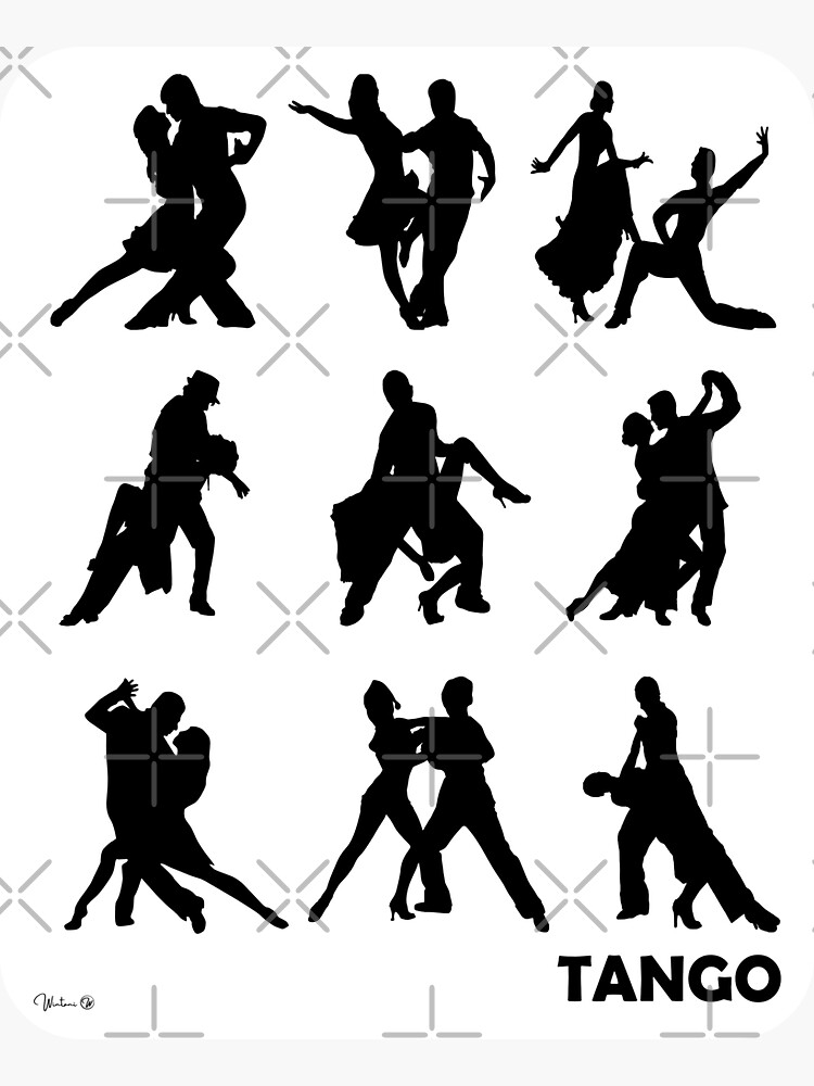 "Tango Dancer Icons for Tango Lovers." Sticker for Sale by Wintani ...