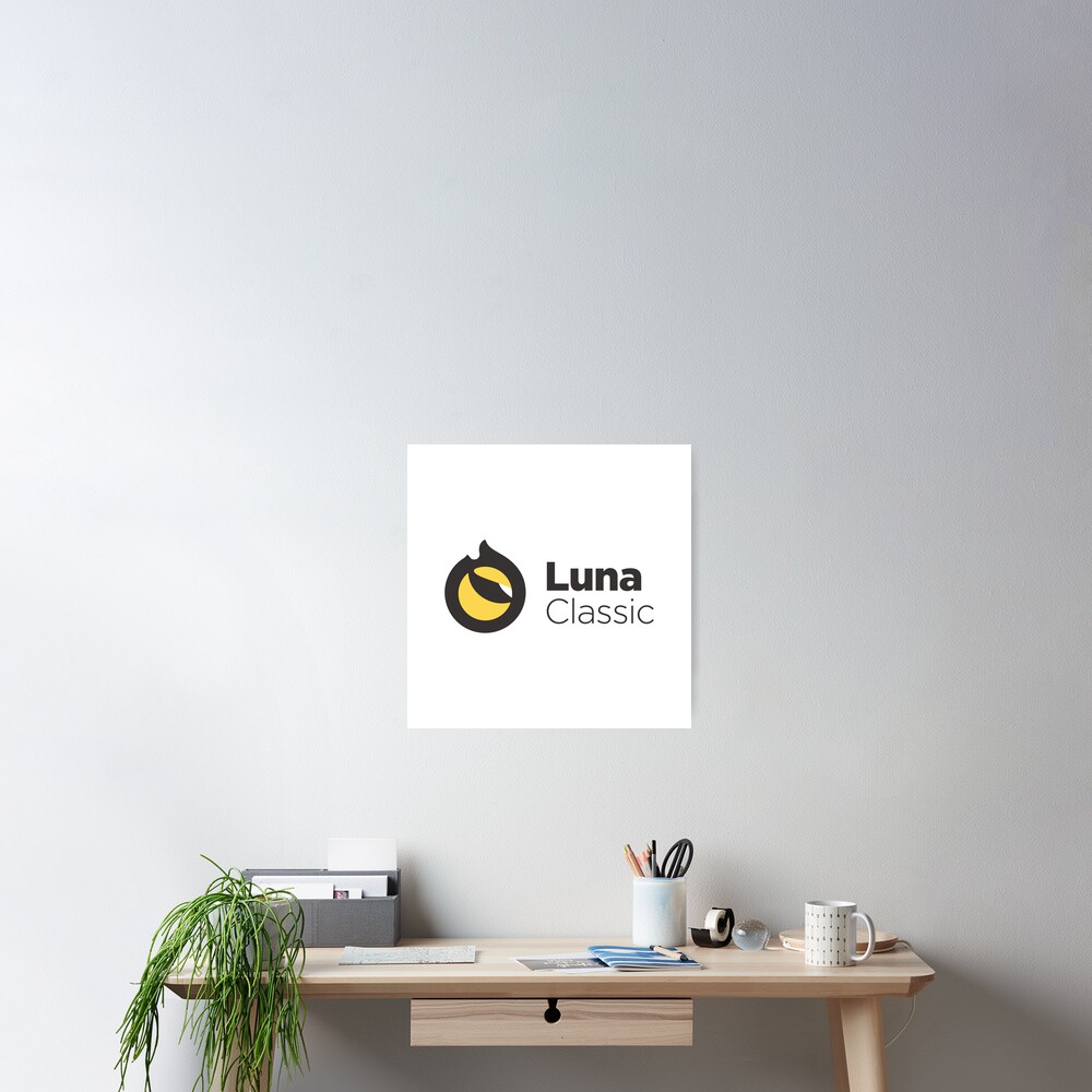 "Luna Classic Official Logo Terra Luna LUNC Crypto" Poster for Sale by ...