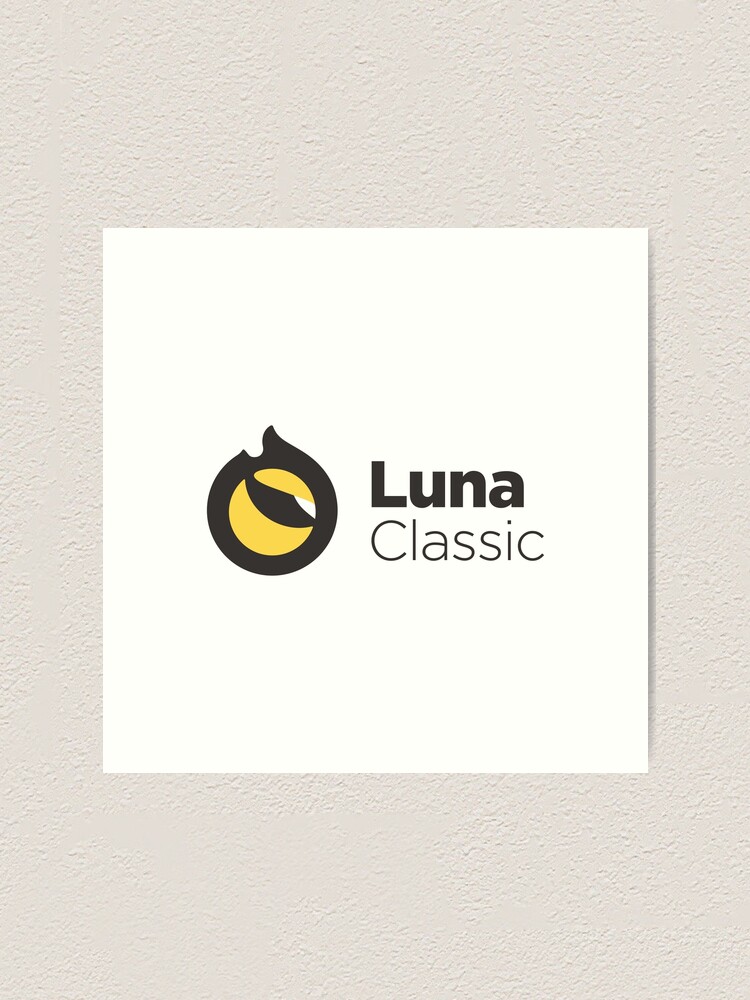 "Luna Classic Official Logo Terra Luna LUNC Crypto" Art Print for Sale ...