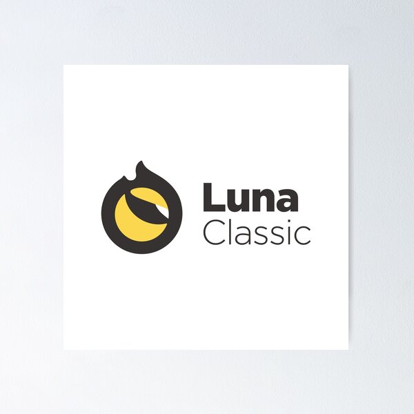 "Luna Classic Official Logo Terra Luna LUNC Crypto" Poster by MnmlArt ...