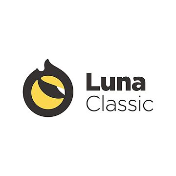 "Luna Classic Official Logo Terra Luna LUNC Crypto" Sticker by MnmlArt ...