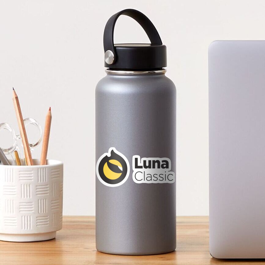 "Luna Classic Official Logo Terra Luna LUNC Crypto" Sticker for Sale by ...
