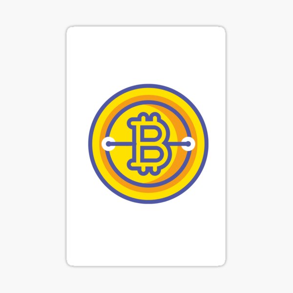 "Original bitcoin logo" Sticker for Sale by Osloa | Redbubble