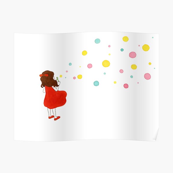 "Bubbles" Poster for Sale by soyon | Redbubble
