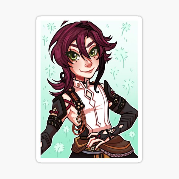 "Genshin Impact - Heizou" Sticker for Sale by galaxiiacharlie | Redbubble
