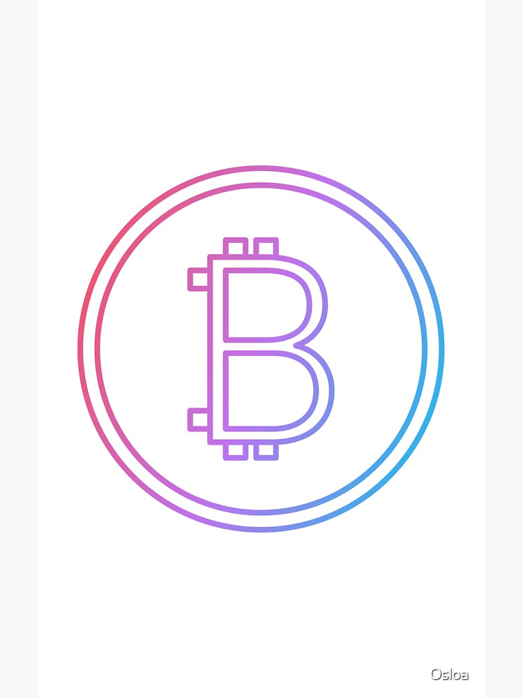 "Logo bitcoin original" Sticker for Sale by Osloa | Redbubble