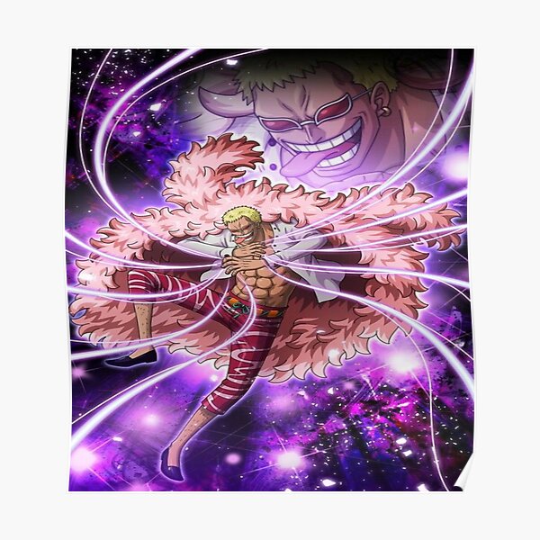 "One Piece Doflamingo" Poster for Sale by graybarton | Redbubble