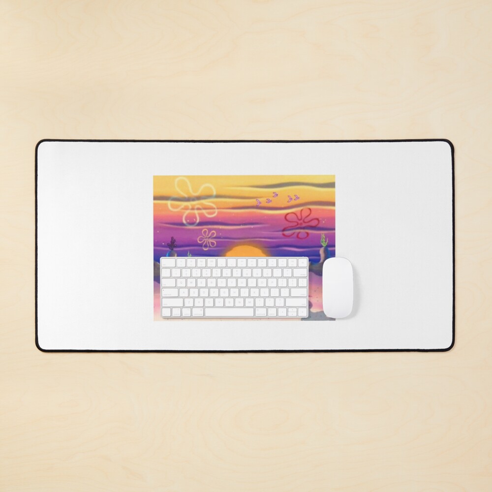 "Spongebob Sunset Background" Art Board Print for Sale by sabahnaveed ...