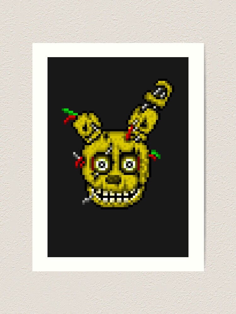 "Five Nights at Freddy's 3 - Pixel art - SpringTrap" Art Print by ...