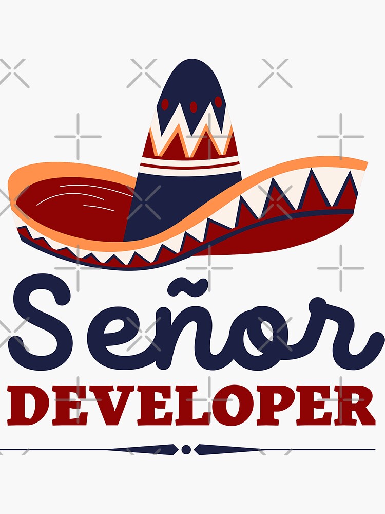 " Senor Developer " Sticker for Sale by trendingatees | Redbubble