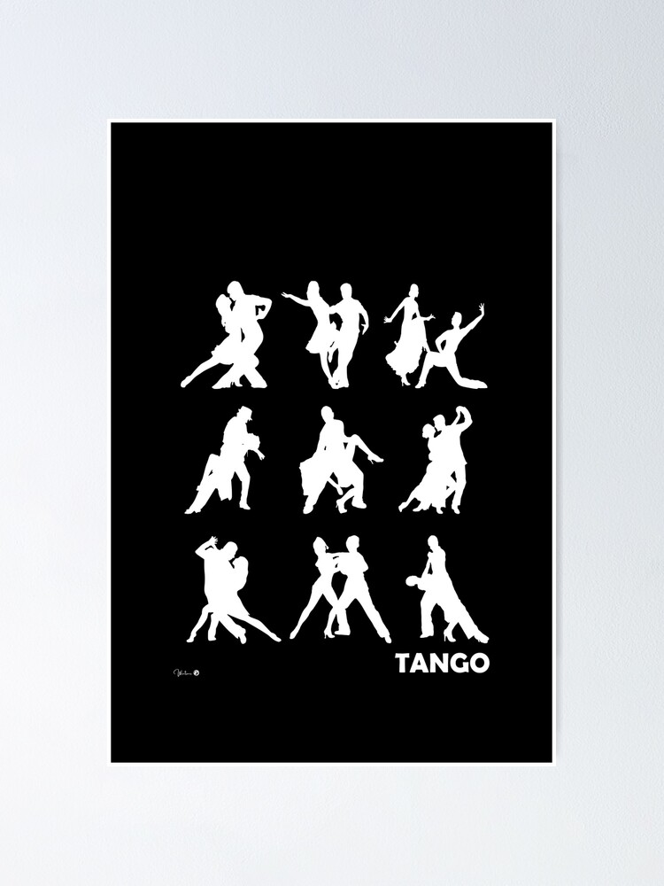 "Tango Dancer Icons for Tango Lovers." Poster for Sale by Wintani ...