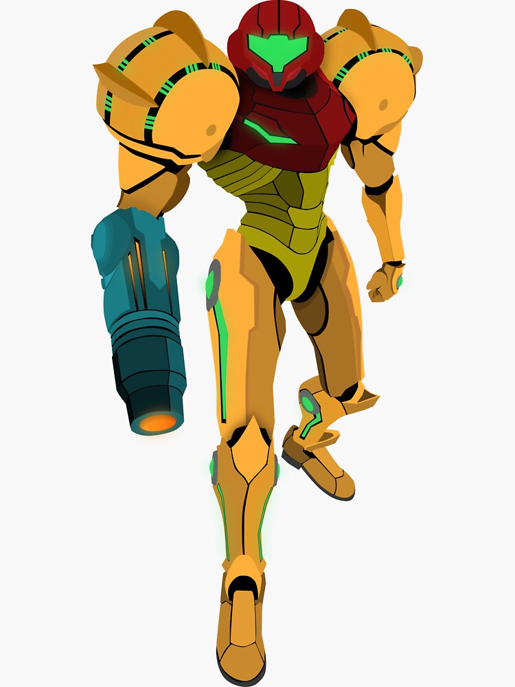 "Samus Aran - Metroid Vector" Sticker for Sale by firedragon04 | Redbubble