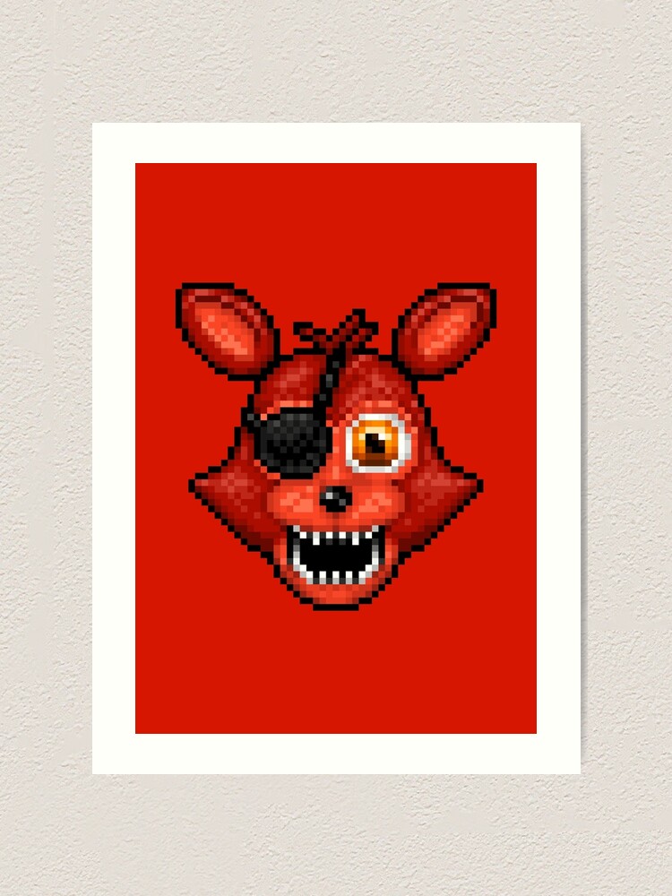 "Adventure Foxy - FNAF World - Pixel Art" Art Print by GEEKsomniac ...
