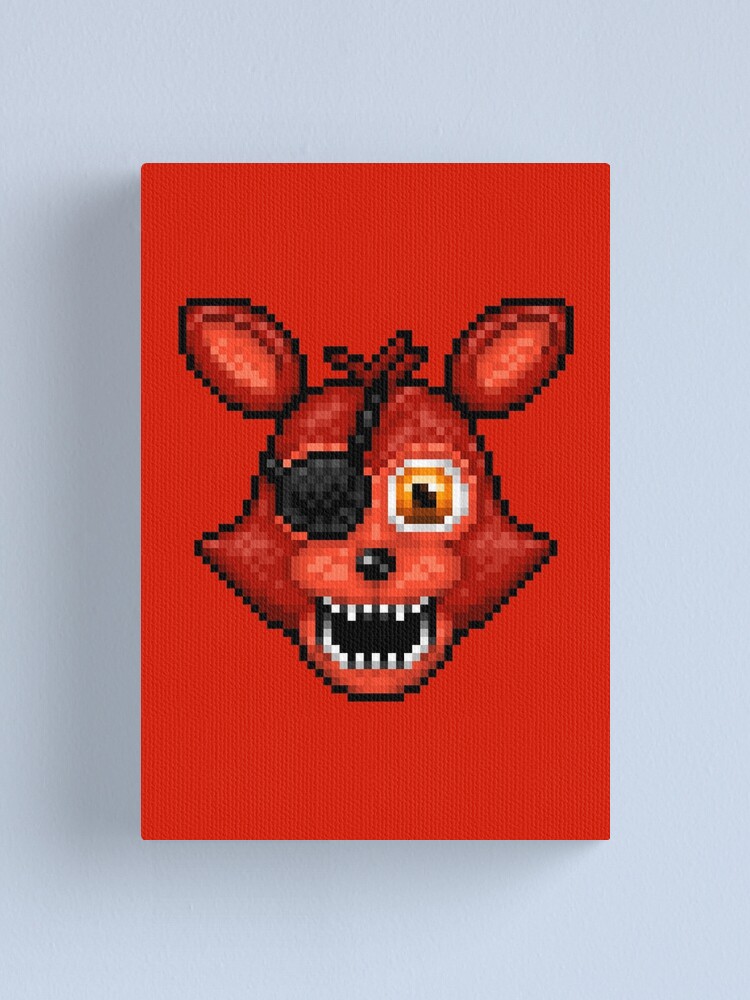 "Adventure Foxy - FNAF World - Pixel Art" Canvas Print by GEEKsomniac ...