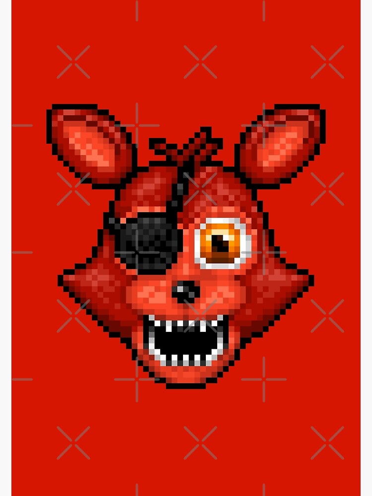 Lámina fotográfica «Adventure Foxy - Mundo FNAF - Pixel Art» de ...