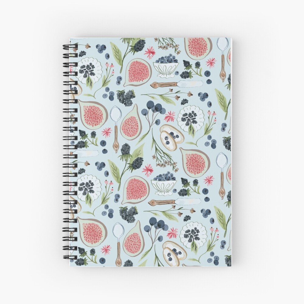 "Blueberry Breakfast" Spiral Notebook for Sale by thestorysmith | Redbubble