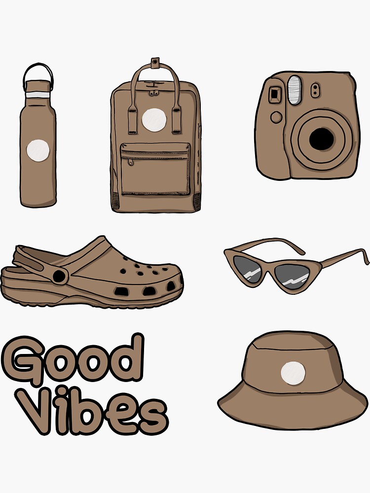 "brown aesthetic sticker pack" Sticker for Sale by VBNART | Redbubble