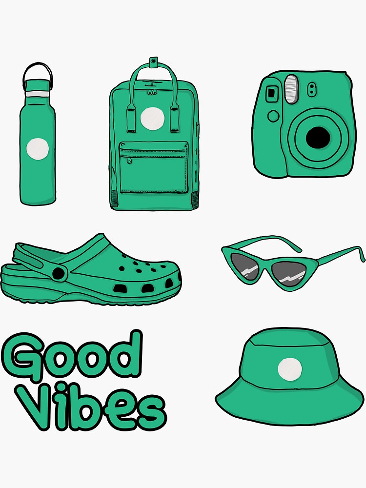 "teal aesthetic sticker pack" Sticker for Sale by VBNART | Redbubble