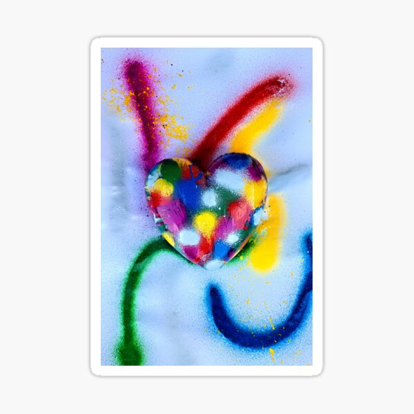 "the colors of my heart " Sticker for Sale by mirella71 | Redbubble
