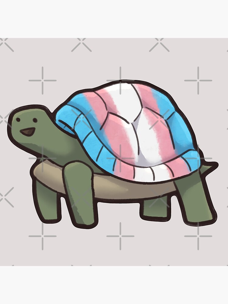 "Trans Turtle PRIDE" Poster for Sale by Rexmin | Redbubble