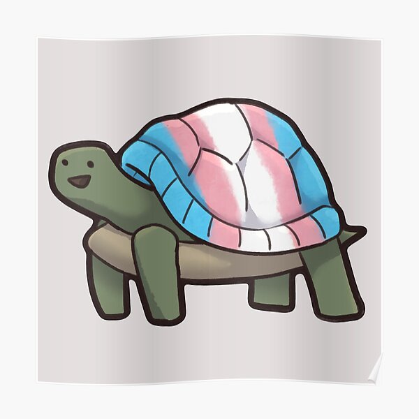 "Trans Turtle PRIDE" Poster for Sale by Rexmin | Redbubble