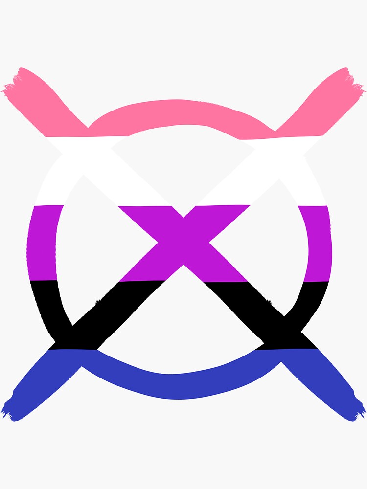 "Marble Hornets Genderfluid Operator Symbol" Sticker for Sale by ...