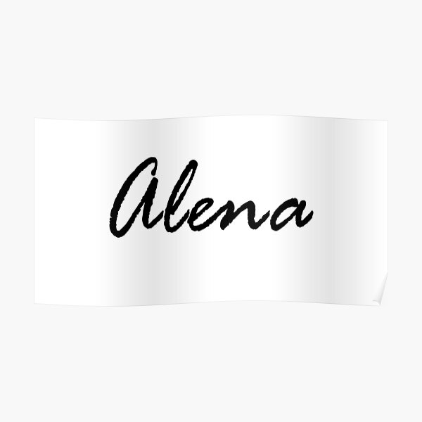 "Alena name design" Poster for Sale by gmstockstudio | Redbubble