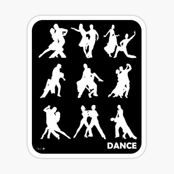 "Dancer Icons for Dancing Lovers." Sticker for Sale by Wintani-Design ...