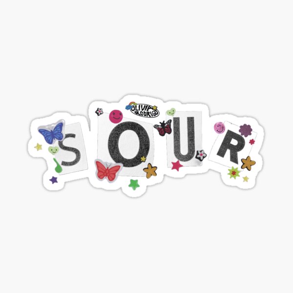 "Olivia Rodrigo 'SOUR'" Sticker by Omarflcrz40 | Redbubble