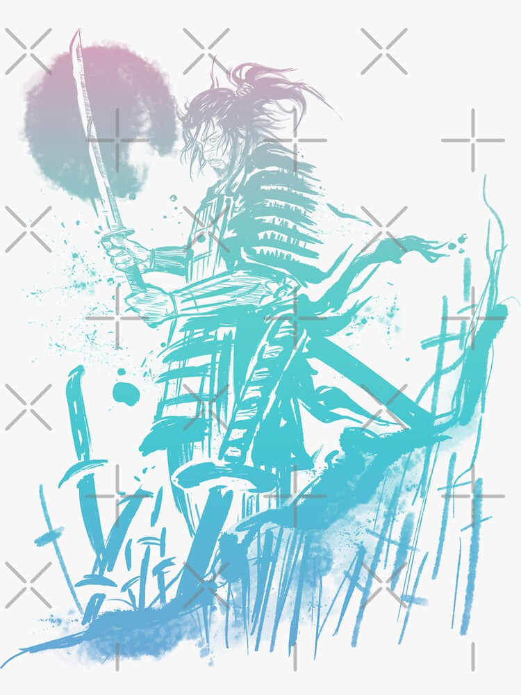 "Miyamoto Musashi 2.0" Sticker for Sale by Blacklinesw9 | Redbubble