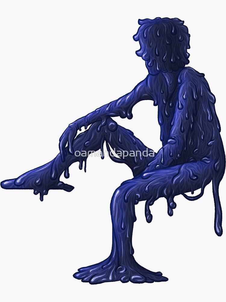 "Goop Monster Boy - Deep Blue Ocean" Sticker for Sale by oamandapanda ...
