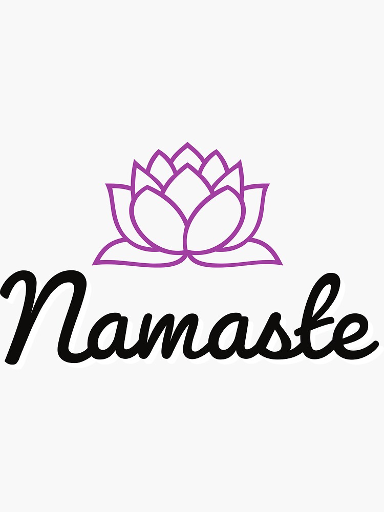 "Namaste" Sticker for Sale by F1nest | Redbubble